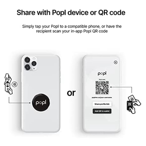 popl | Cell Phones & Accessories | Pop Digital Business Card | Poshmark